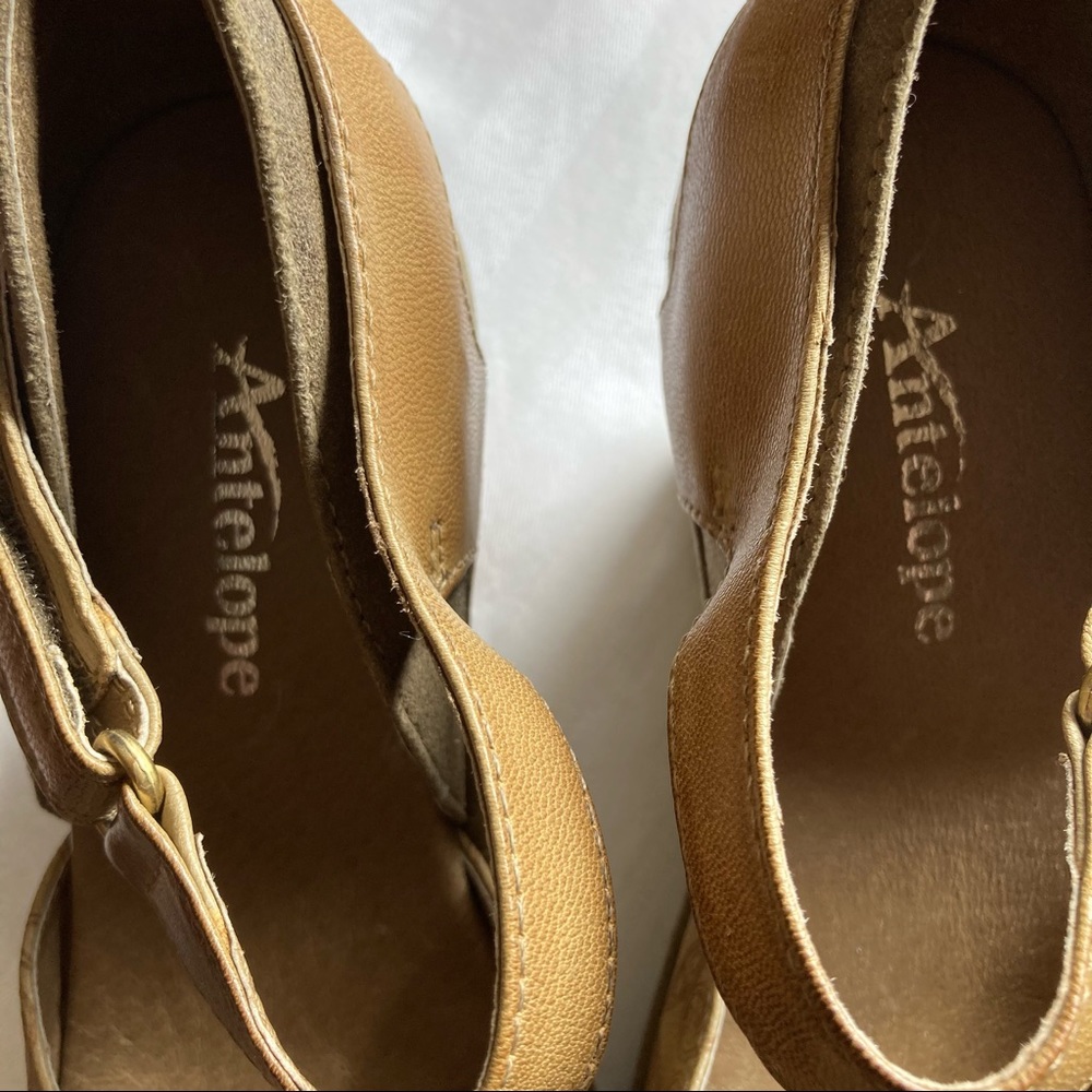 Antelope Leather Wedge Heels Shoes For Women - Gem